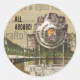 Vintage Locomotive Train Steam Engine Railroad Classic Round Sticker ...