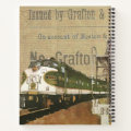 Vintage Locomotive Train Steam Engine Railroad Notebook | Zazzle
