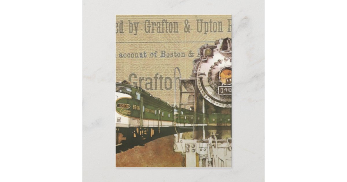 Vintage Locomotive Train Steam Engine Railroad Postcard | Zazzle