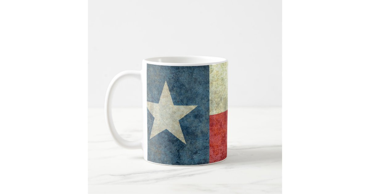 Vintage Lone star state flag of Texas Coffee Mug | Zazzle