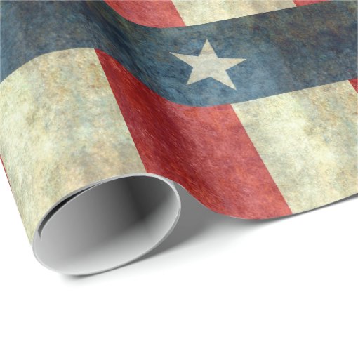 Vintage Lone star state flag of Texas Wrapping Paper | Zazzle