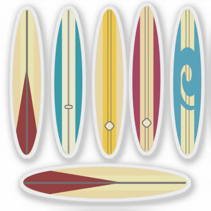 Vintage Longboards Sticker | Zazzle