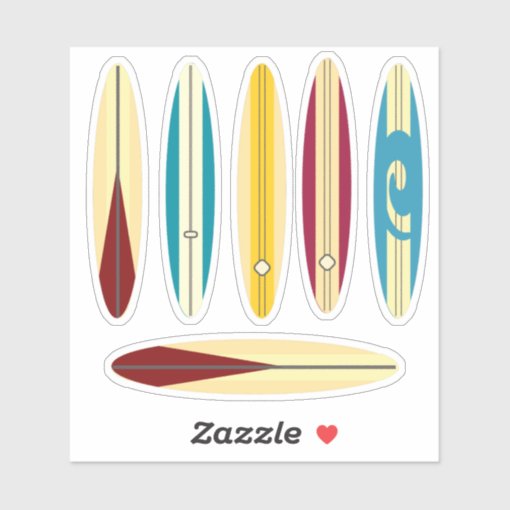 Vintage Longboards Sticker | Zazzle