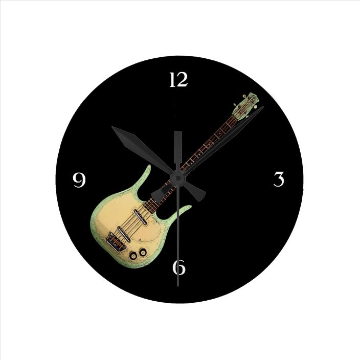 Vintage Longhorn Bass Wall Clock | Zazzle.com