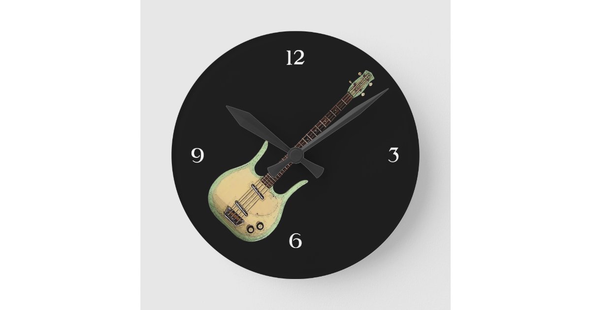 Vintage Longhorn Bass Wall Clock | Zazzle