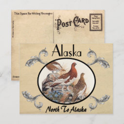 Vintage Look Old Postcard Alaska State | Zazzle