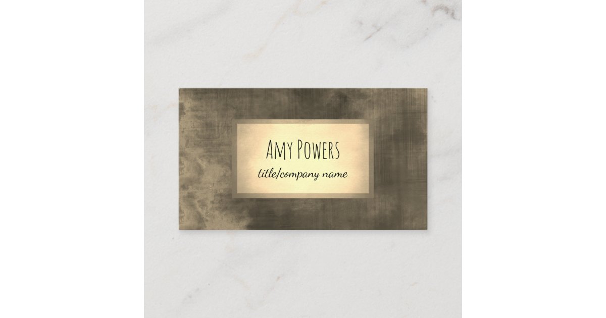 vintage look sepia toned minimalist custom business card | Zazzle