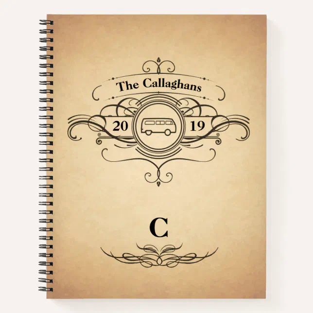 Vintage Look Van Travel Journal | Zazzle