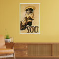 Vintage Lord Kitchener Poster Print | Zazzle