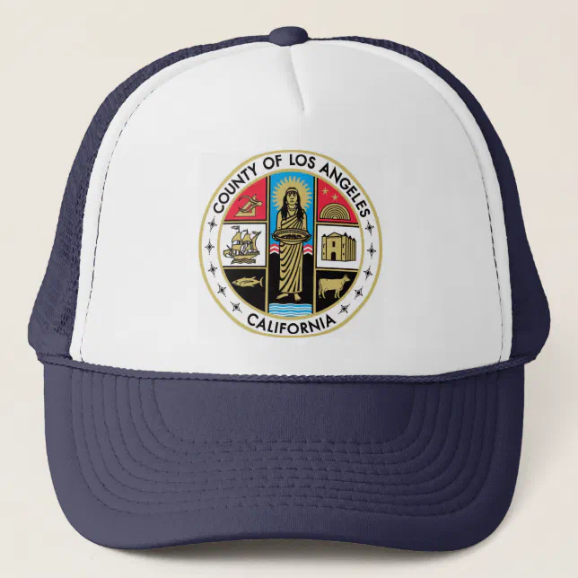 Vintage Los Angeles LA County Seal Hat | Zazzle