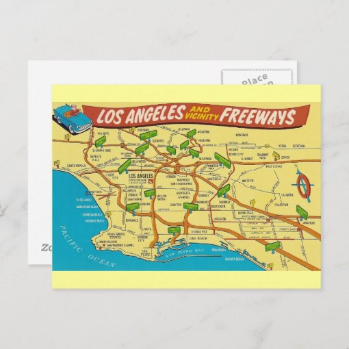 Vintage Los Angeles Postcard | Zazzle