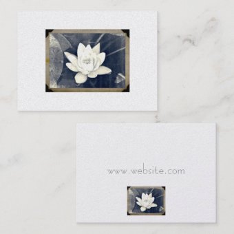 VINTAGE LOTUS PHOTOGRAPH BUSINESS CARD | Zazzle