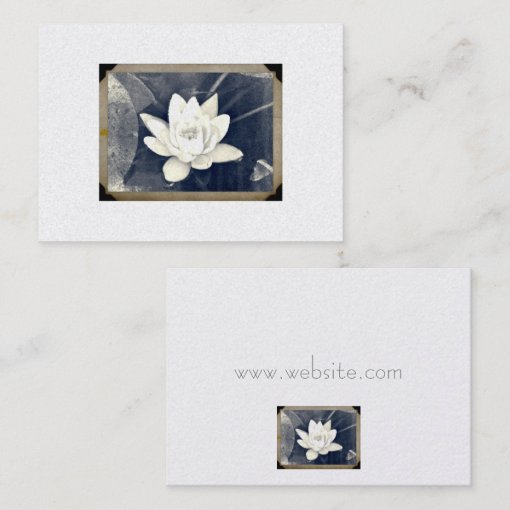 VINTAGE LOTUS PHOTOGRAPH BUSINESS CARD | Zazzle