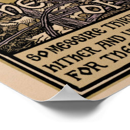 Vintage Louis Rhead cover for William Morris story Poster | Zazzle