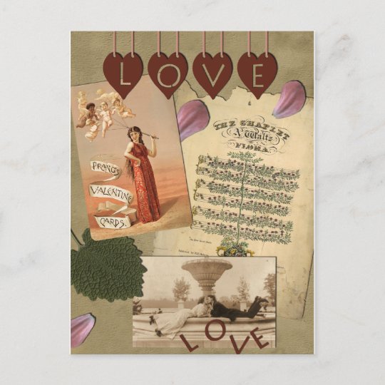 Vintage Love Postcard | Zazzle.com
