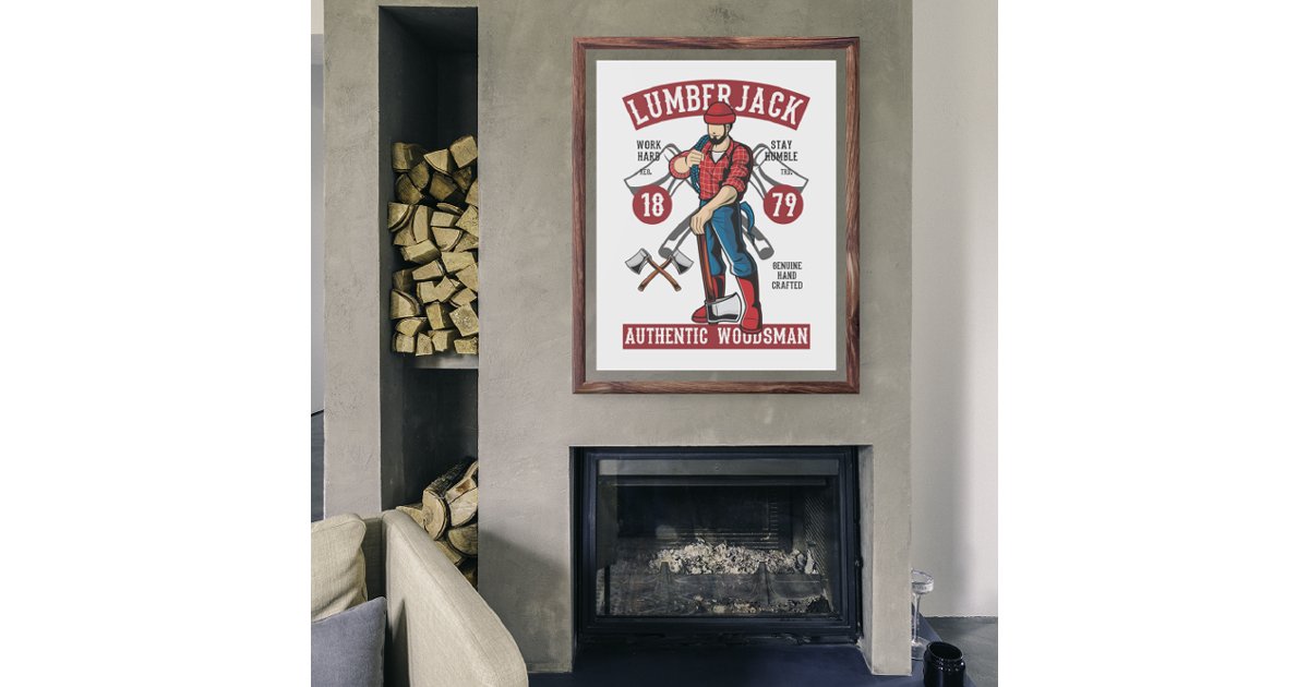 Vintage Lumberjack Poster | Zazzle