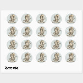 vintage mad hatter label sticker seal | Zazzle