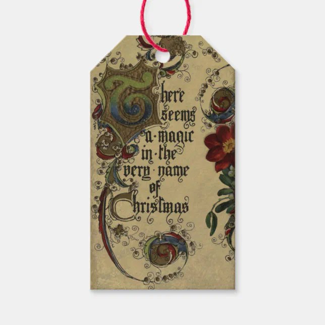 Vintage Magic of Christmas Gift Tag | Zazzle