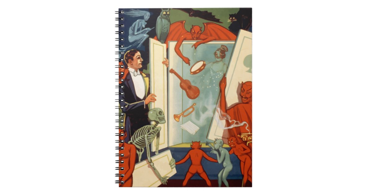 Vintage Magician Carter the Great Magic Act Notebook | Zazzle