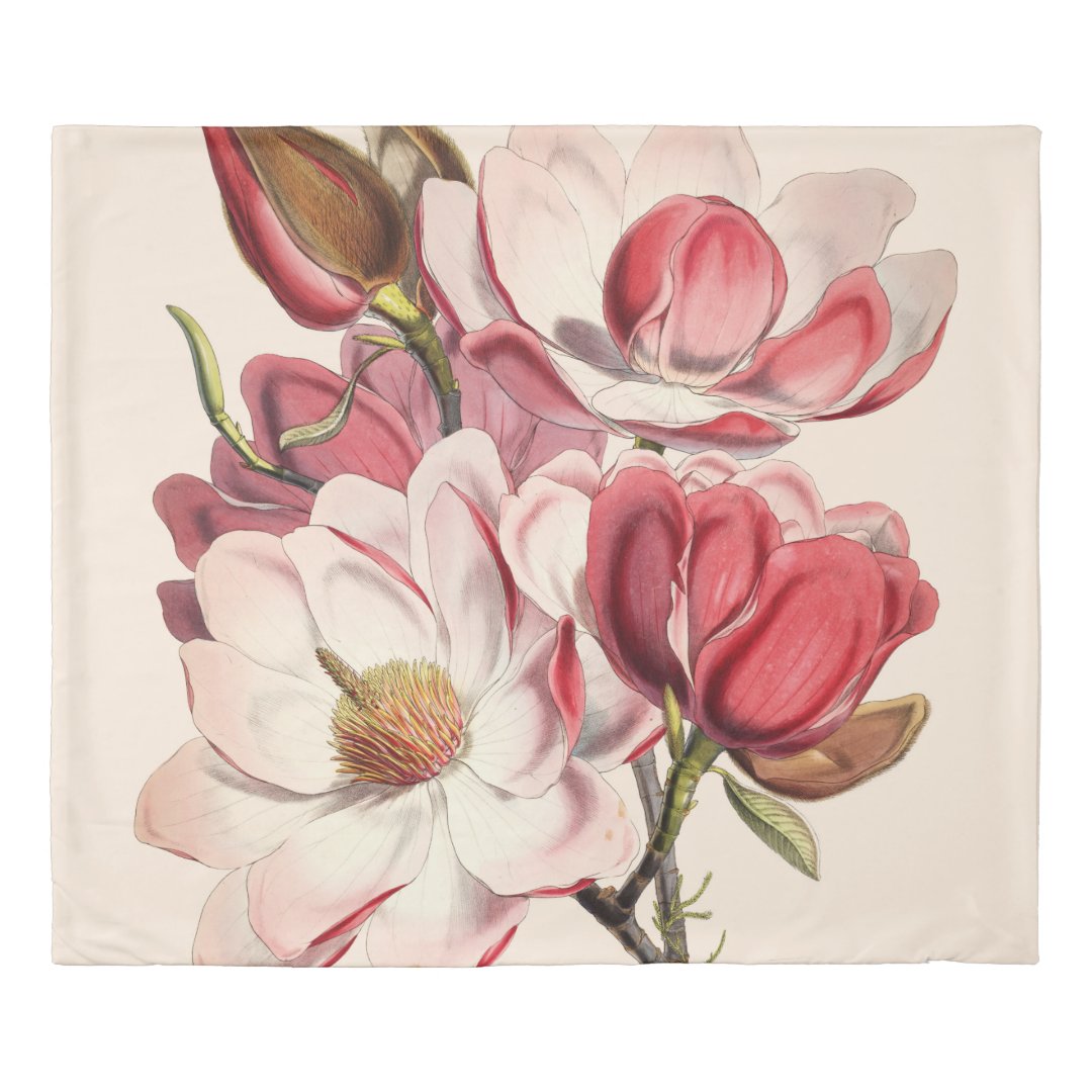 Vintage Magnolia Duvet Cover | Zazzle