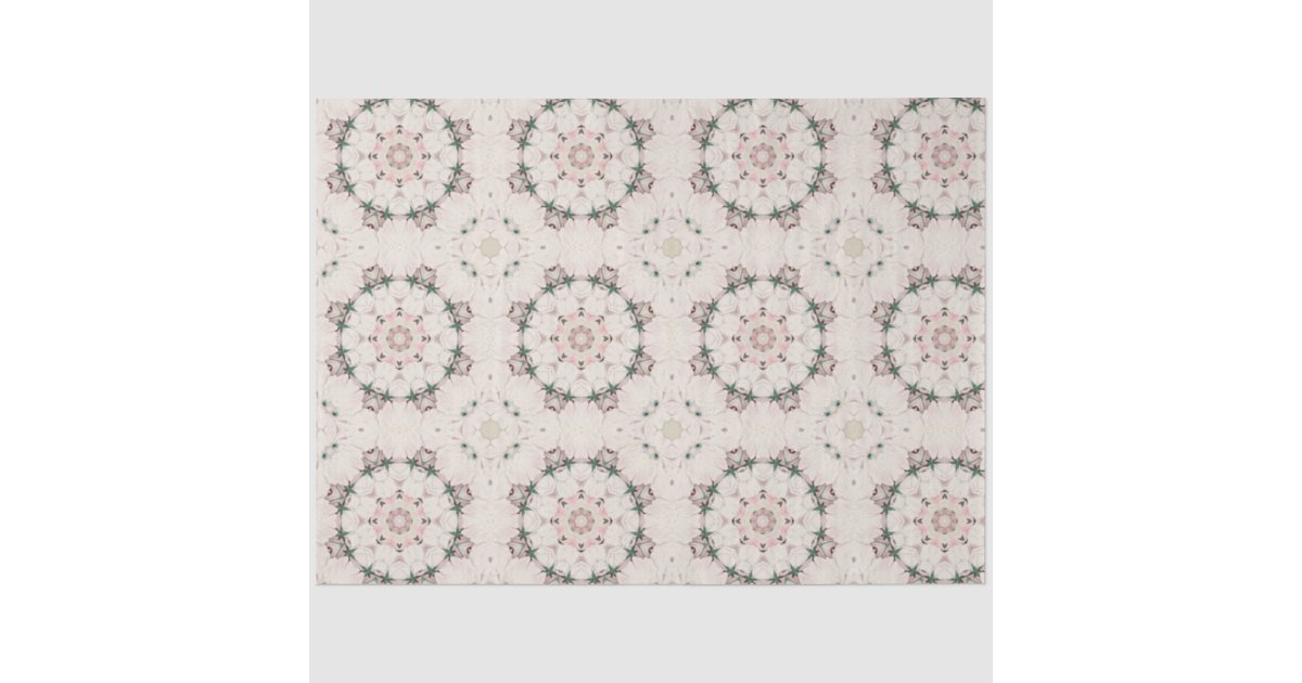 Vintage Magnolia Floral Ephemera Pattern Tissue Paper | Zazzle