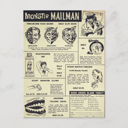 Vintage Mail Order Advertisement Postcard | Zazzle.com