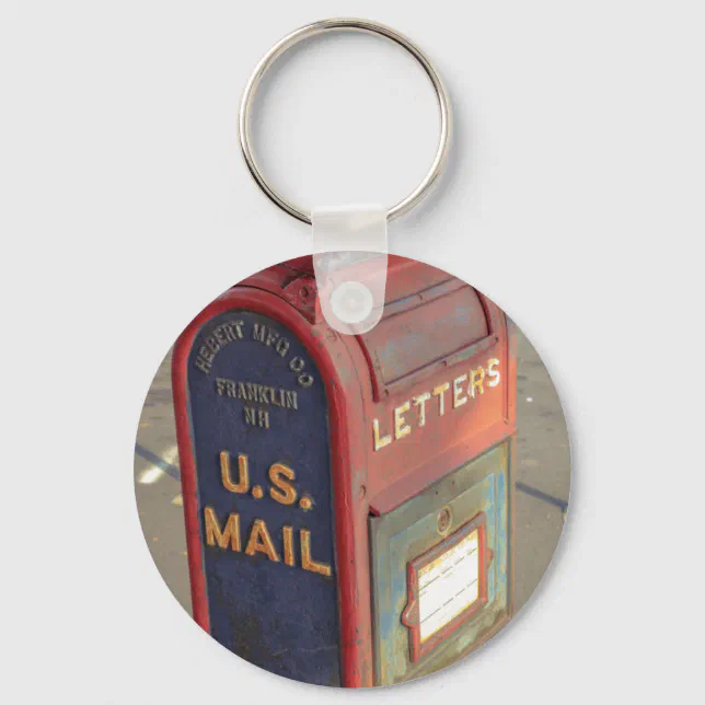 Vintage Mailbox Keychain | Zazzle