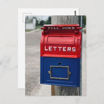 Vintage Mailbox Postcard | Zazzle