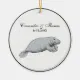 Vintage Manatee Drawing Ceramic Ornament | Zazzle
