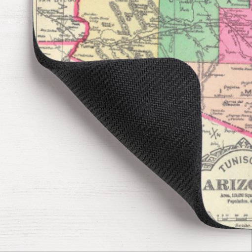 Vintage Map of Arizona (1881) Mouse Pad | Zazzle