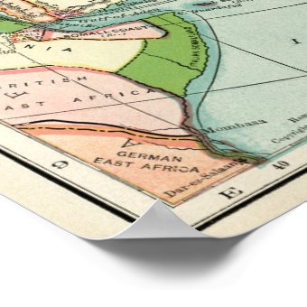 Vintage Map of Asia Poster | Zazzle