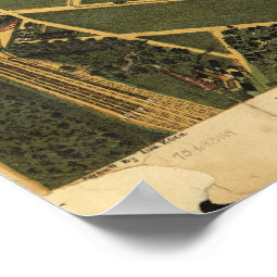 Vintage Map of Atlanta (1892) Poster | Zazzle