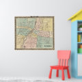 Vintage Map of Aurora IL (1876) Poster | Zazzle