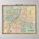 Vintage Map of Aurora IL (1876) Poster | Zazzle