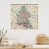 Vintage Map of Bavaria Germany (1799) Poster | Zazzle