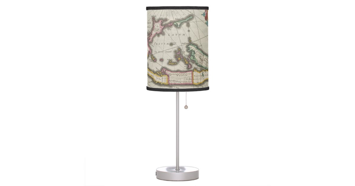 Vintage Map of Bermuda (1638) Table Lamp | Zazzle
