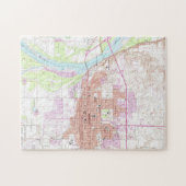 Vintage Map of Bismark North Dakota (1962) Jigsaw Puzzle | Zazzle