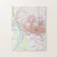 Vintage Map of Bismark North Dakota (1962) Jigsaw Puzzle | Zazzle