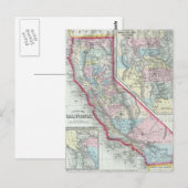 Vintage Map of California (1860) Postcard | Zazzle