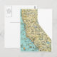 Vintage Map of California Postcard | Zazzle