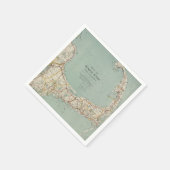 Vintage Map of Cape Cod (1917) Paper Napkins | Zazzle