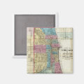 Vintage Map of Chicago (1869) Magnet | Zazzle