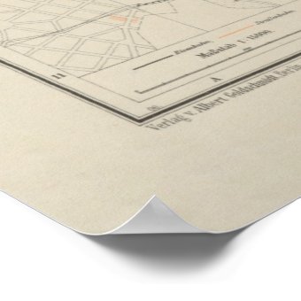 Vintage Map of Dresden Germany (1912) Poster | Zazzle