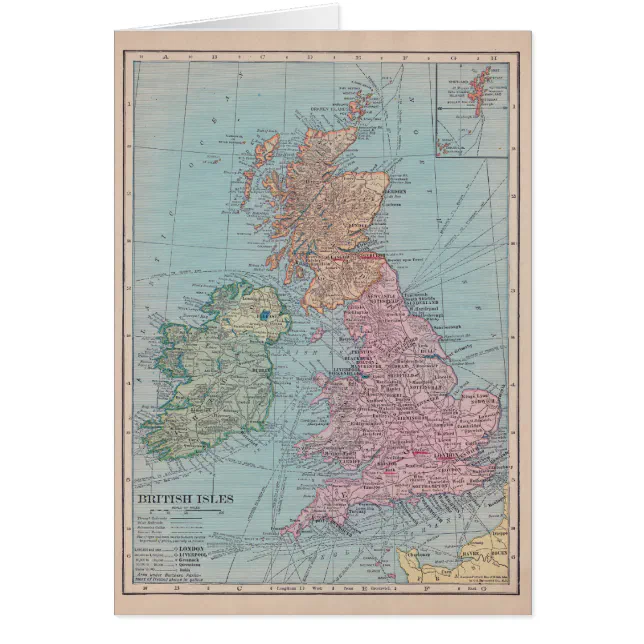Vintage Map of England | Zazzle
