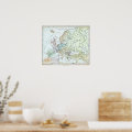 Vintage Map of Europe (1899) Poster | Zazzle