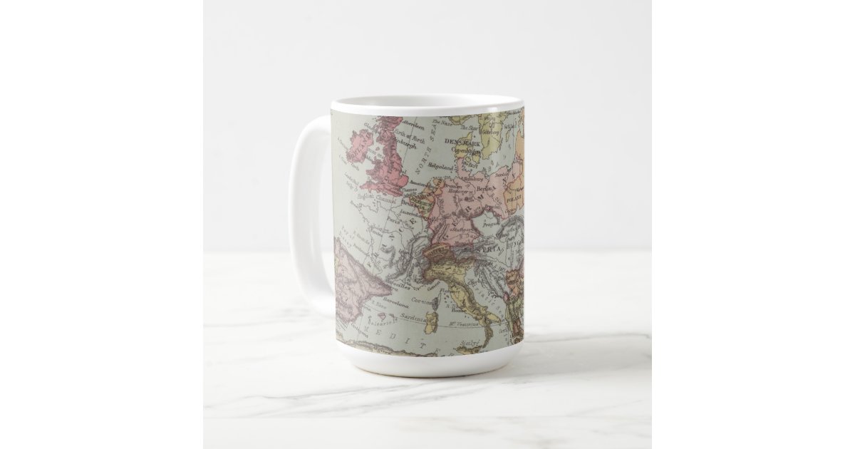Vintage Map of Europe Coffee Mug | Zazzle