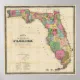 Vintage Map of Florida (1870) Poster | Zazzle