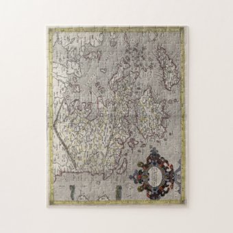 Vintage Map of Greece (1618) Jigsaw Puzzle | Zazzle