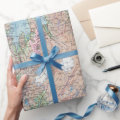 Vintage Map of Iceland Wrapping Paper | Zazzle