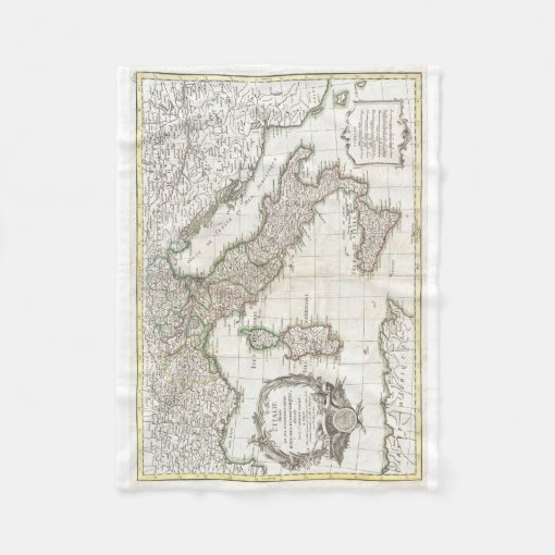 Vintage Map of Italy (1770) Fleece Blanket | Zazzle
